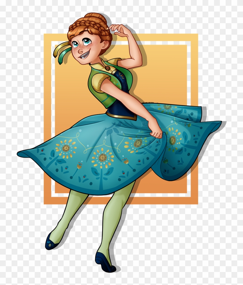 [frozen] Princess Anna By Mars-arts - Illustration - Free Transparent ...